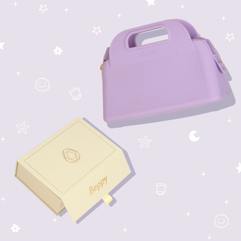 Beppy Cup Pack (2 copas menstruales + bolso limpiador) - La Menstruante